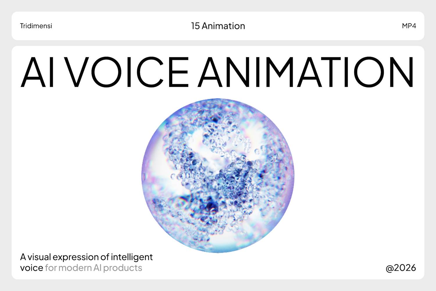 AI Voice Animation for Modern Brand & UI Design - Tridimensi